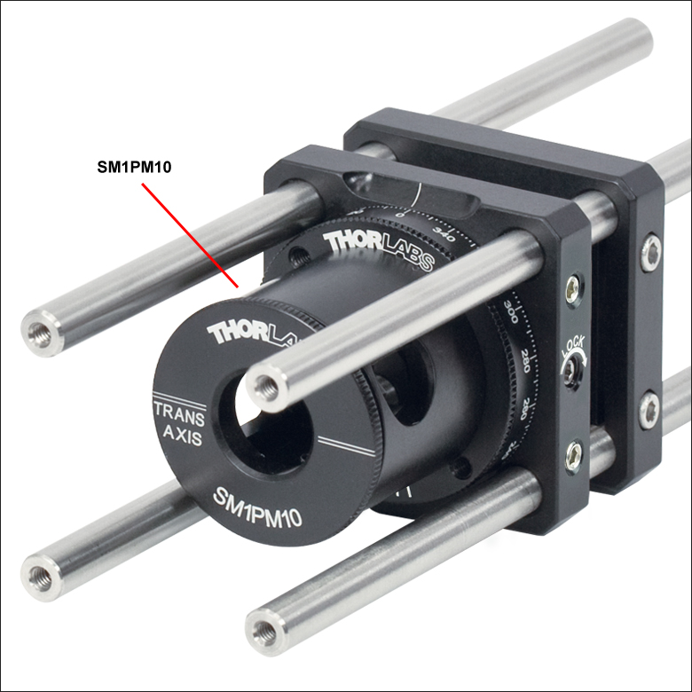 Thorlabs · 30 mm Cage System Rotation Mounts for Ø1" or Ø25.0 mm Optics