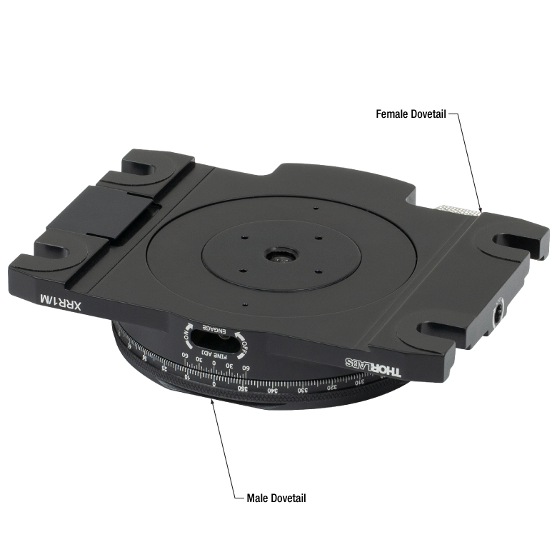 Thorlabs · Quick-Connect Rotation Stage with Crossed-Roller Bearings
