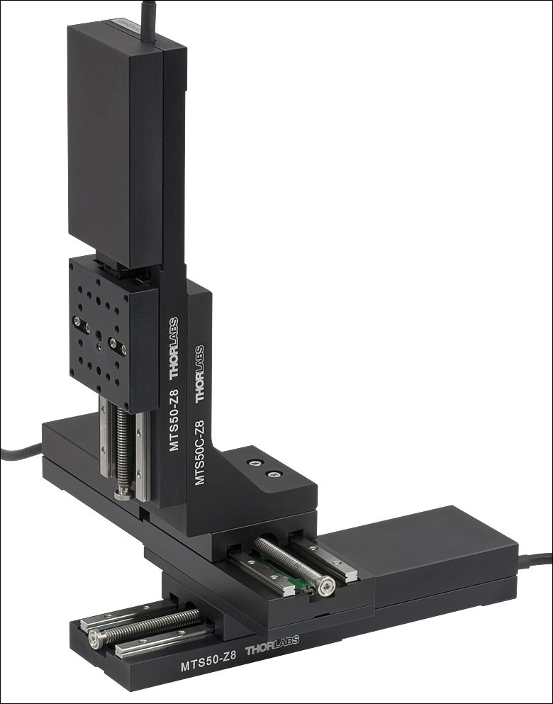 Thorlabs · 小型電動直線移動ステージ(リニアステージ)、移動量50 mm