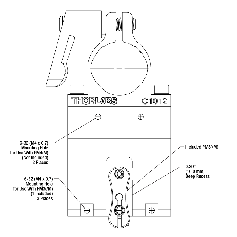Thorlabs · Ø1" Post V-Clamp Mounts
