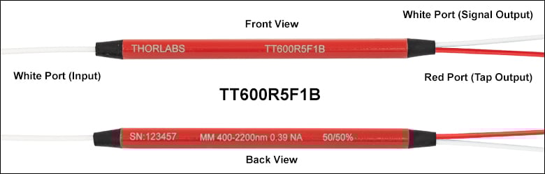 Thorlabs · 1x2 Step-Index Multimode Fiber Optic Couplers, Ø600 µm Core ...