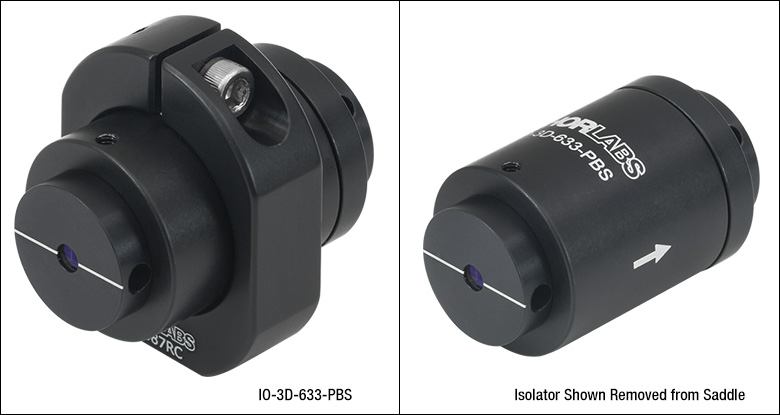 Thorlabs · Visible Free-Space Isolators (390 - 700 nm)