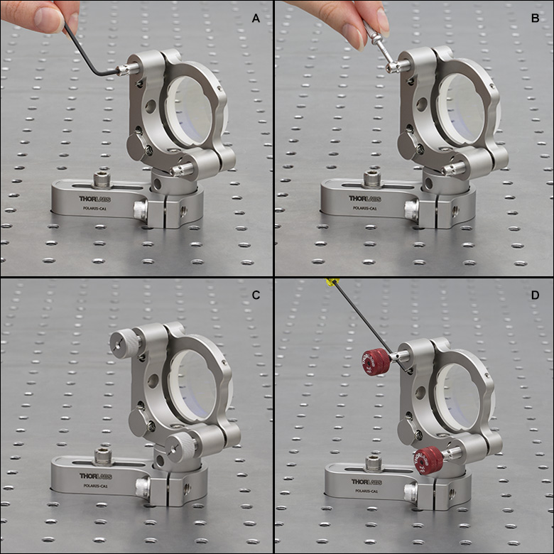 Thorlabs · Polaris® Side Optic Retention Mounts for Ø1.50" Optics