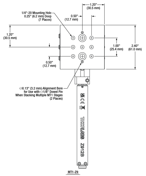 Thorlabs · 12 mm (0.47") Motorized Translation Stages