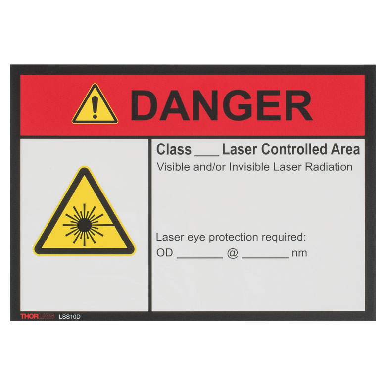 Thorlabs · Illuminated Laser Safety Signs