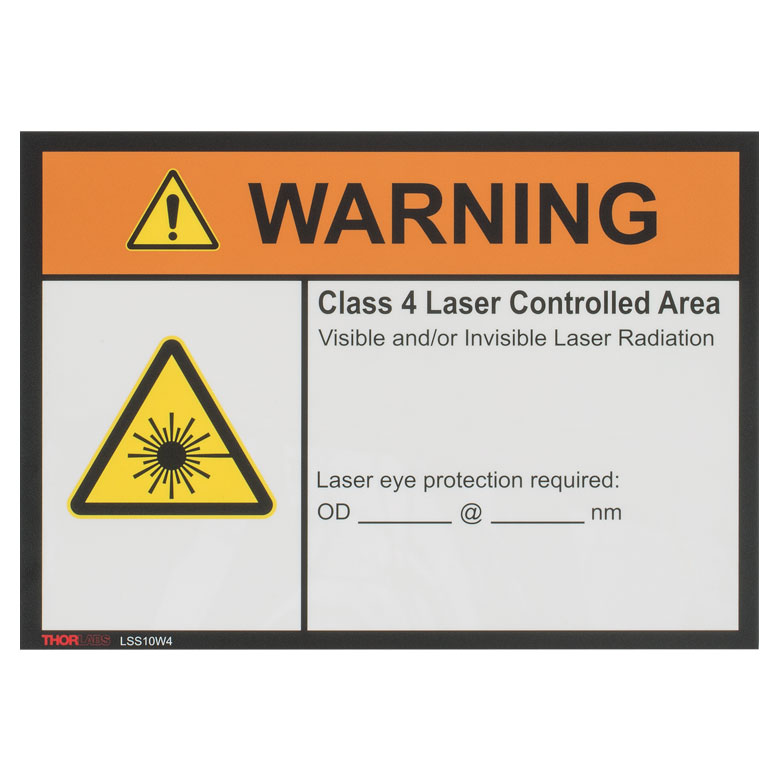 Thorlabs · Illuminated Laser Safety Signs