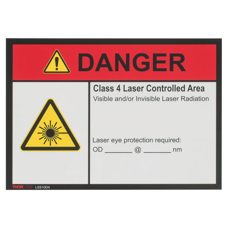 Thorlabs · Illuminated Laser Safety Signs