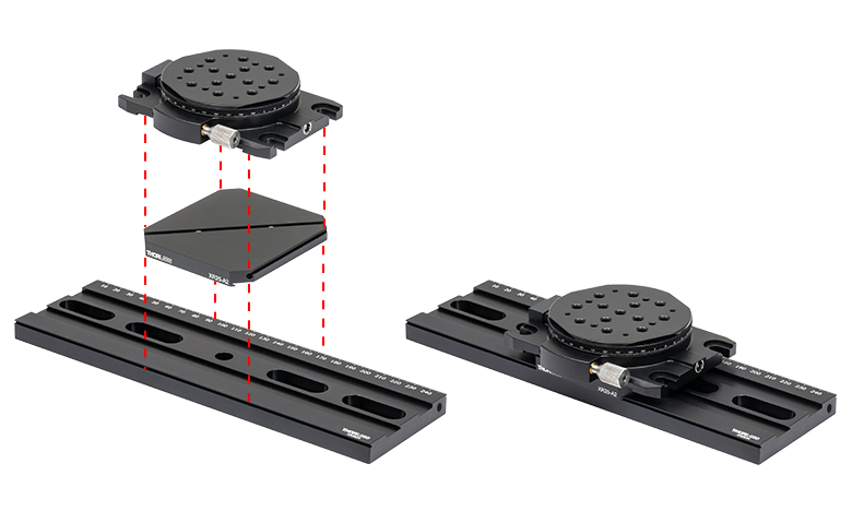 Thorlabs · Quick-Connect Rotation Stage with Crossed-Roller Bearings