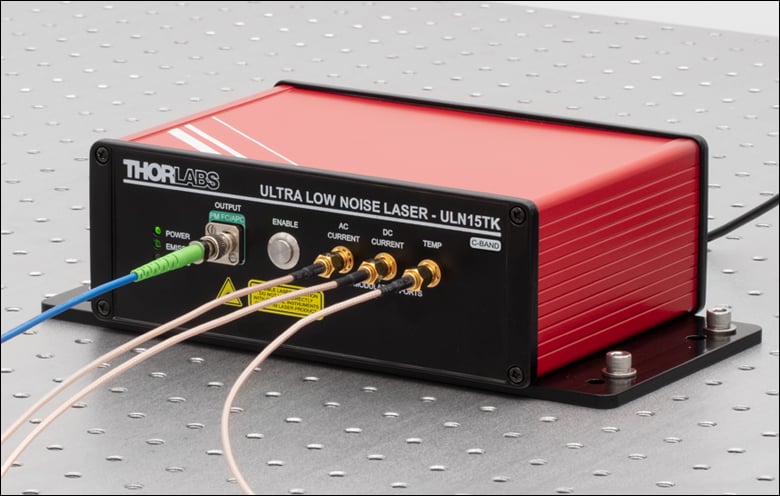 Thorlabs · Low-Noise, Narrow-Linewidth Laser Systems, 1550 nm