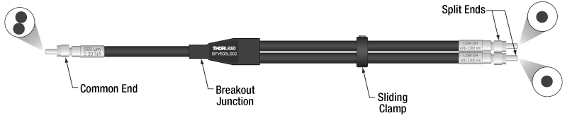 Thorlabs · Bifurcated Fiber Bundles: 2 Fibers