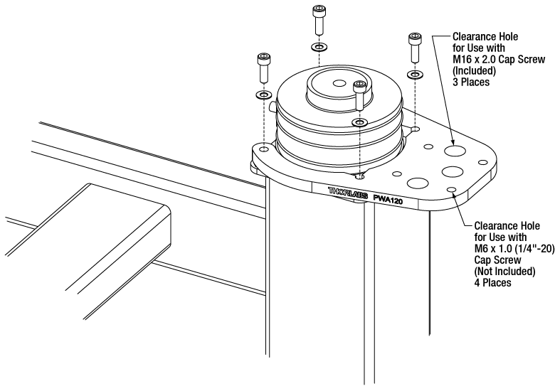 Thorlabs · Accessory Adapter for Breadboard Frames