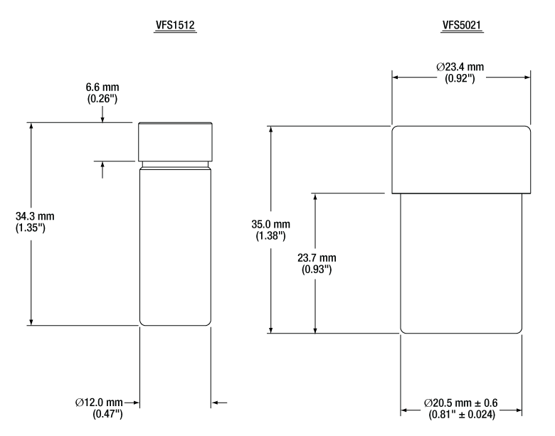 Thorlabs · 溶融石英製バイアル、分光用