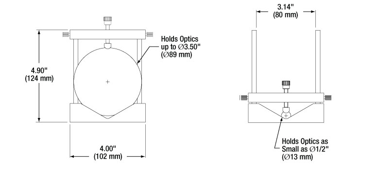 Thorlabs · Adjustable-Height V-Clamp for Optics