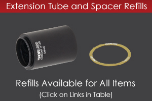 Thorlabs · C-Mount Extension Tube and Spacer Ring Kits