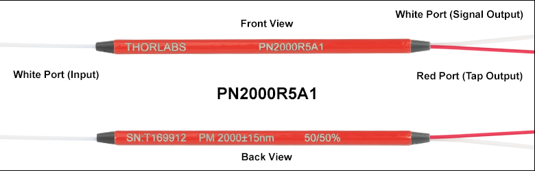 Thorlabs · 2000 nm 1x2 Polarization-Maintaining Fiber Optic Couplers / Taps