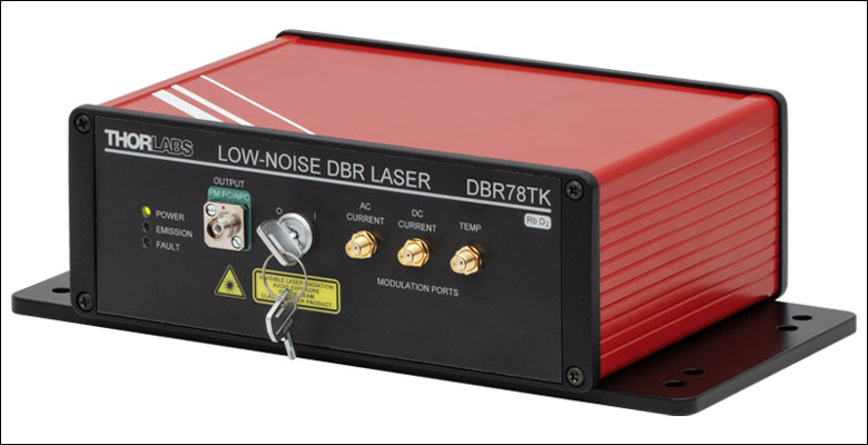 Thorlabs · Pigtailed Distributed Bragg Reflector (DBR) Single-Frequency Lasers, Butterfly Package