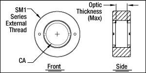 Thorlabs · Ø1" Adapters for Unmounted Optics