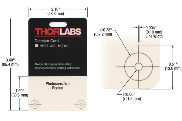 Thorlabs · Laser Viewing Cards