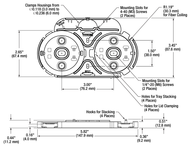 Thorlabs · Electrical and Fiber Optic Cable Management