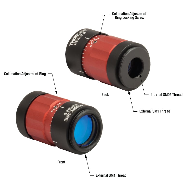 Thorlabs · Fixed Magnification Beam Expanders: Achromatic