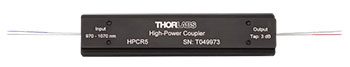 Thorlabs · 2x2 High-Power, Single Mode Fused Fiber Optic Coupler / Tap ...