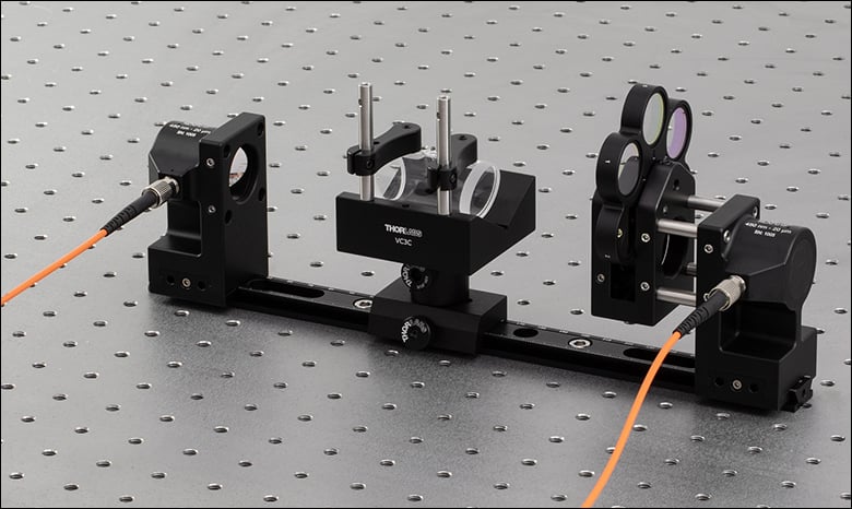 Thorlabs · Fiber-to-Fiber Couplers with Adjustable Path Length