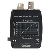 Thorlabs · Si and Black Si Free-Space Amplified Photodetectors