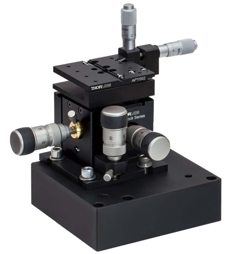 Thorlabs · Height and Cross-Platform Adapters for 3-Axis and 4-Axis Stages