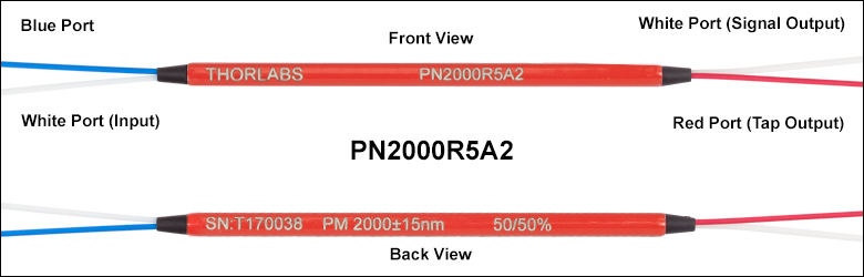 Thorlabs · 2000 nm 2x2 Polarization-Maintaining Fiber Optic Couplers / Taps