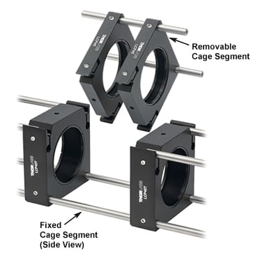 Thorlabs · 60 mm Removable Cage Segment Plates