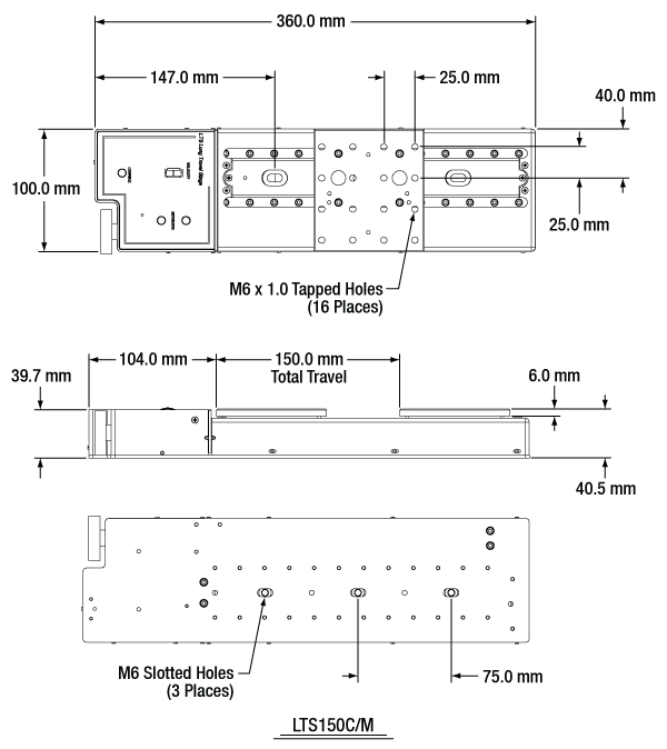 Thorlabs · 150 mm Linear Translation Stage with Integrated Controller ...