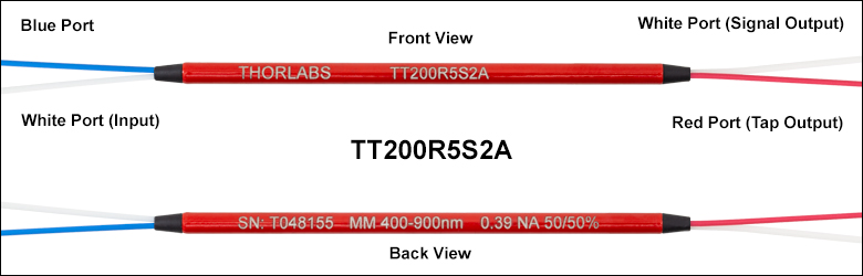 Thorlabs · 2x2 Step-Index Multimode Fiber Optic Couplers, Ø200 µm Core ...