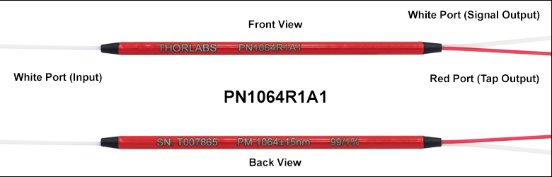 Thorlabs · 1064 nm 1x2 Polarization-Maintaining Fiber Optic Couplers / Taps