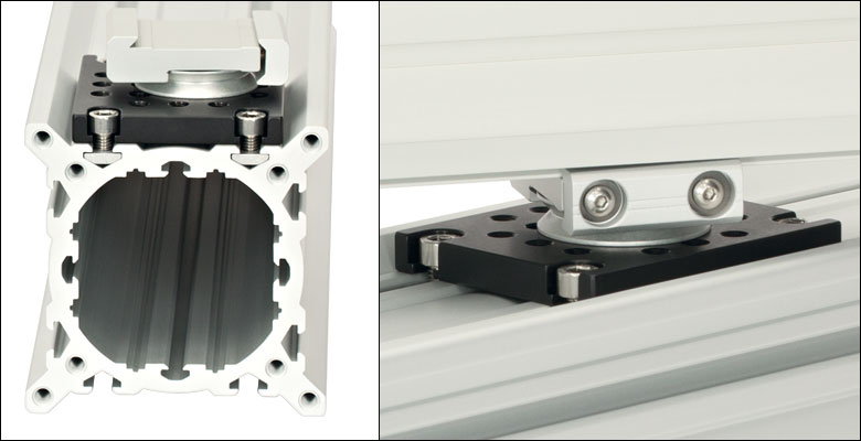 Thorlabs · 34 mm, 66 mm, and 95 mm Rail Size Adapters