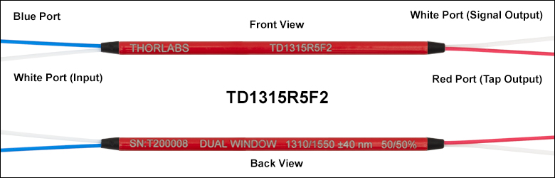 Thorlabs · 1310/1550 nm Dual Window, Single Mode Fiber Optic Couplers ...
