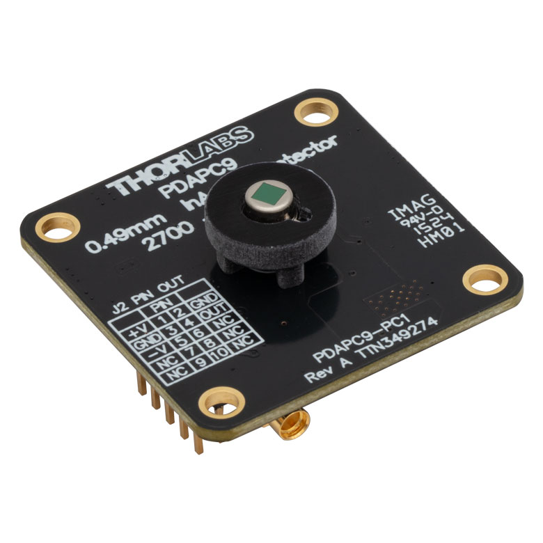 Thorlabs · InAsSb Free-Space Amplified Photodetector, OEM Package