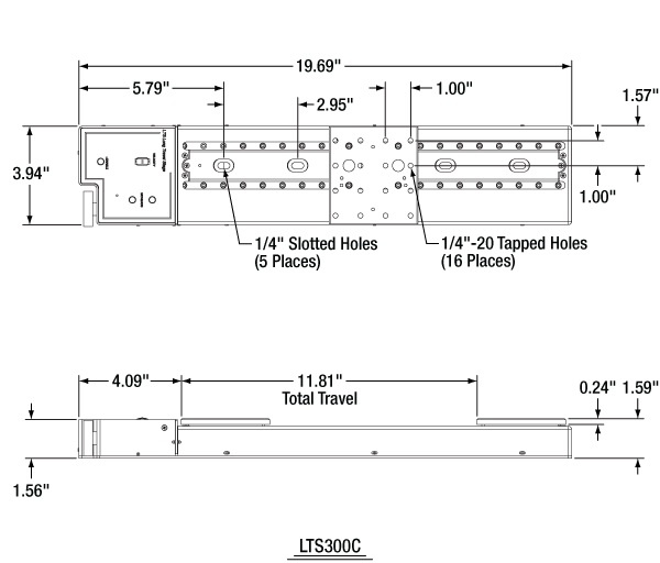 Thorlabs · 300 mm Linear Translation Stage with Integrated Controller ...