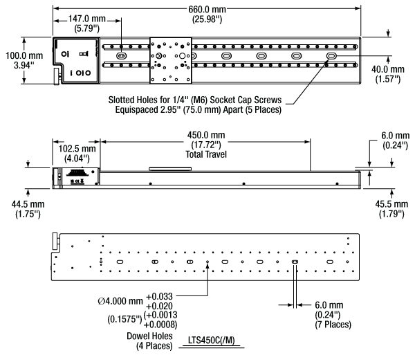 Thorlabs · 450 mm Linear Translation Stage with Integrated Controller ...