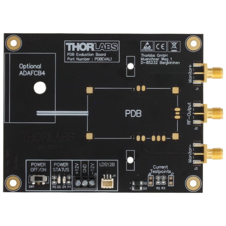 Thorlabs · Compact Balanced Amplified Photodetectors