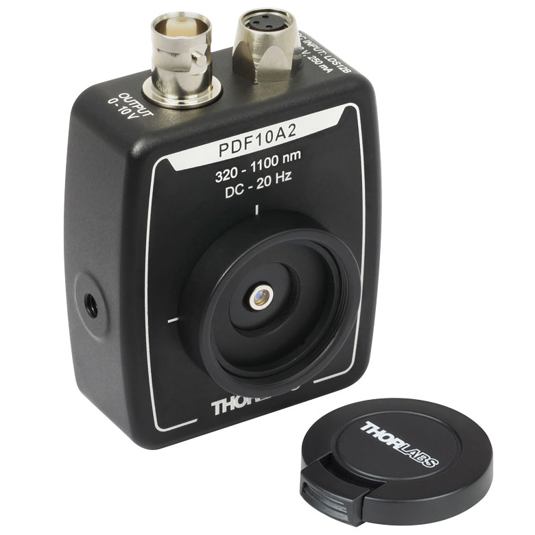 Thorlabs · Si and Black Si Free-Space Amplified Photodetectors