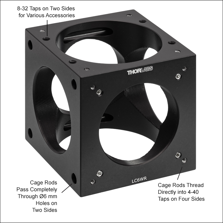 Thorlabs · 60 mm Cage Cubes and Accessories