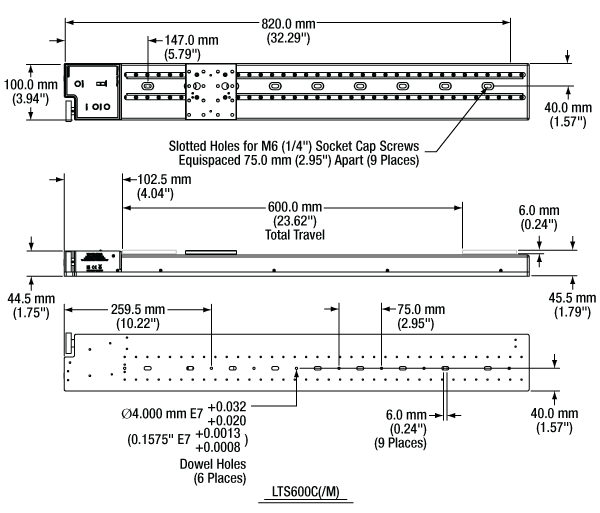 Thorlabs · 600 mm Linear Translation Stage with Integrated Controller ...