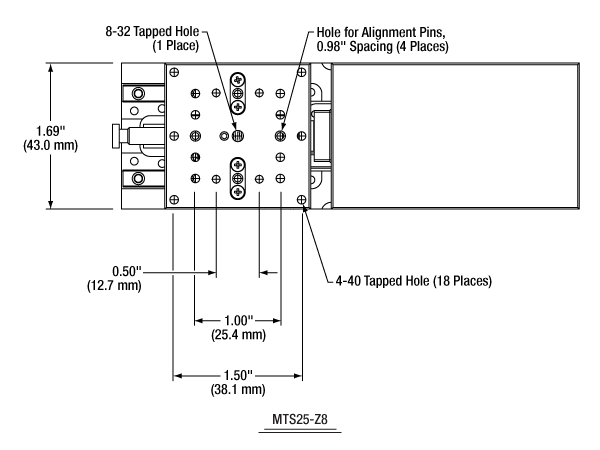 Thorlabs · 25 mm (0.98") Compact Motorized Translation Stage