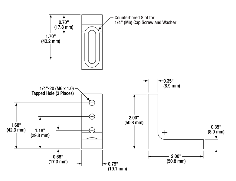 Thorlabs · Vacuum-Compatible Right-Angle Brackets