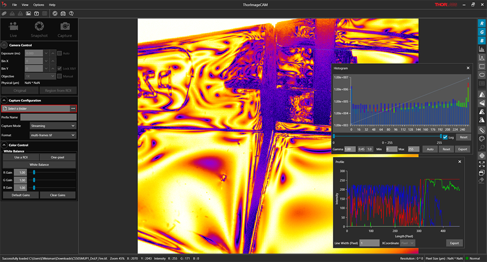 Thorlabs · Polarization Camera with 5.0 MP Monochrome CMOS Sensor