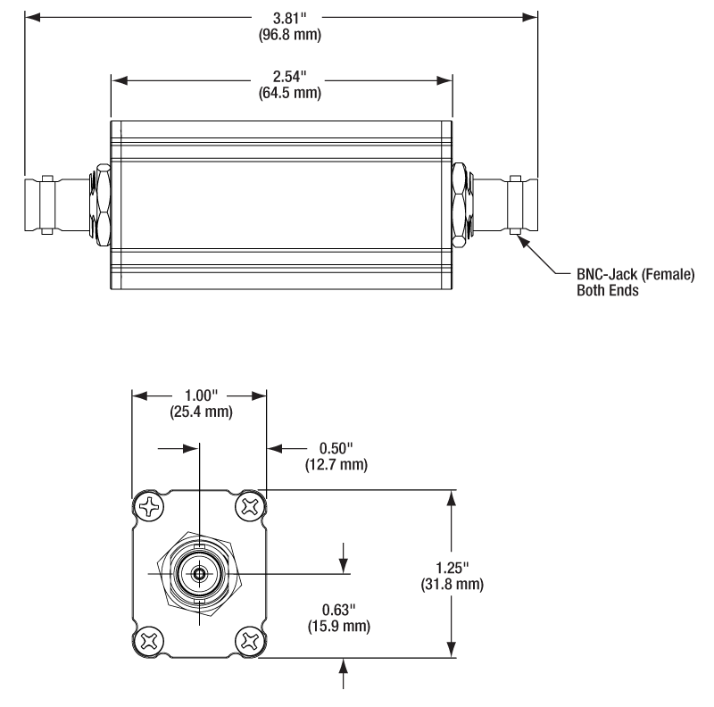 Thorlabs · Low-Pass Electrical Filters, BNC Feedthrough